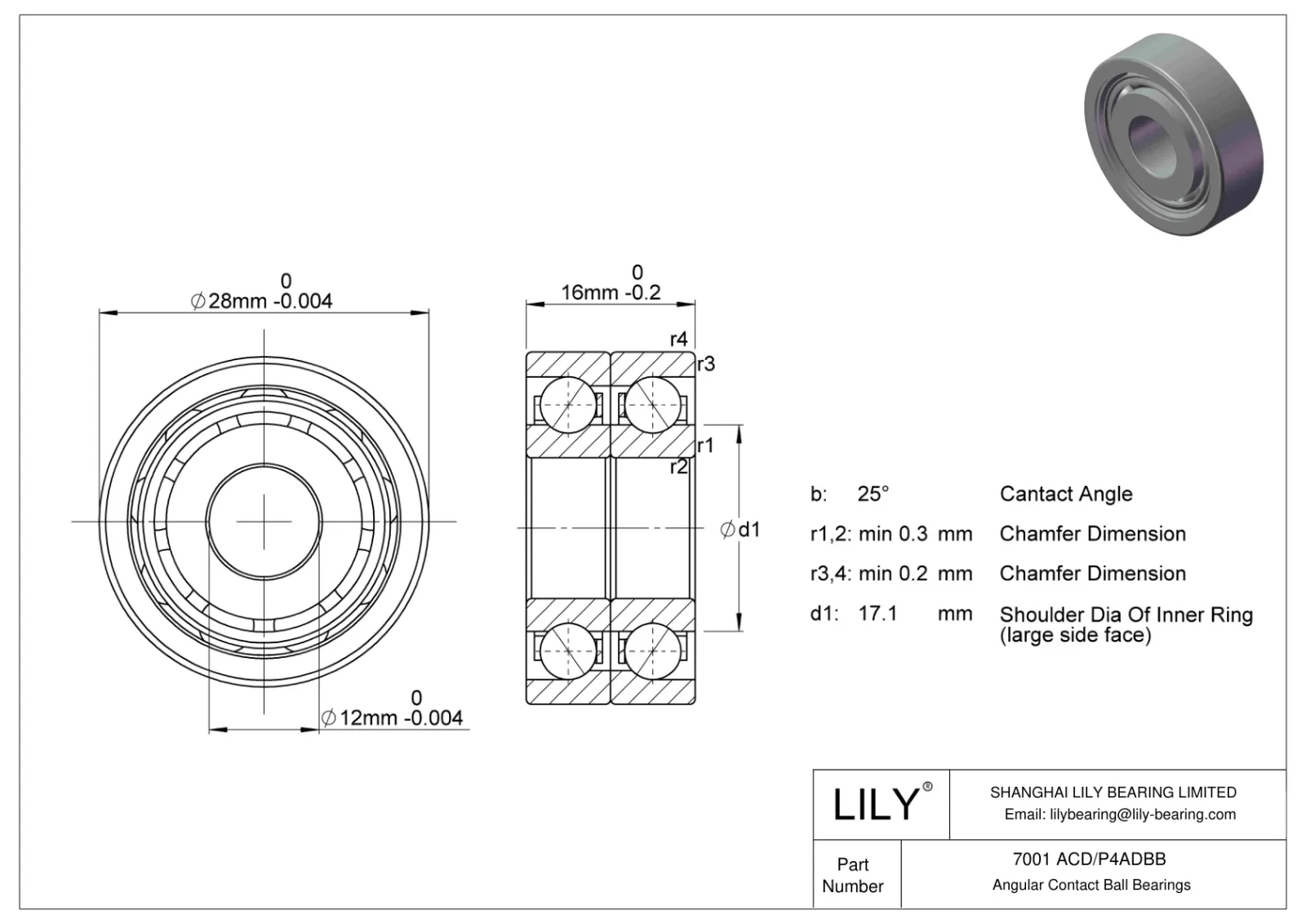 7001 ACD/P4ADBB | Super Precision Angular Contact Ball Bearings - SKF ...