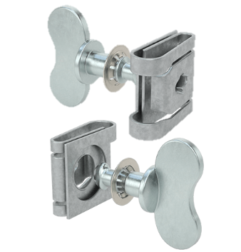 Wing Head Quarter-Turn CaptivePanel Screws with Clip-On Nut | LILY Bearing