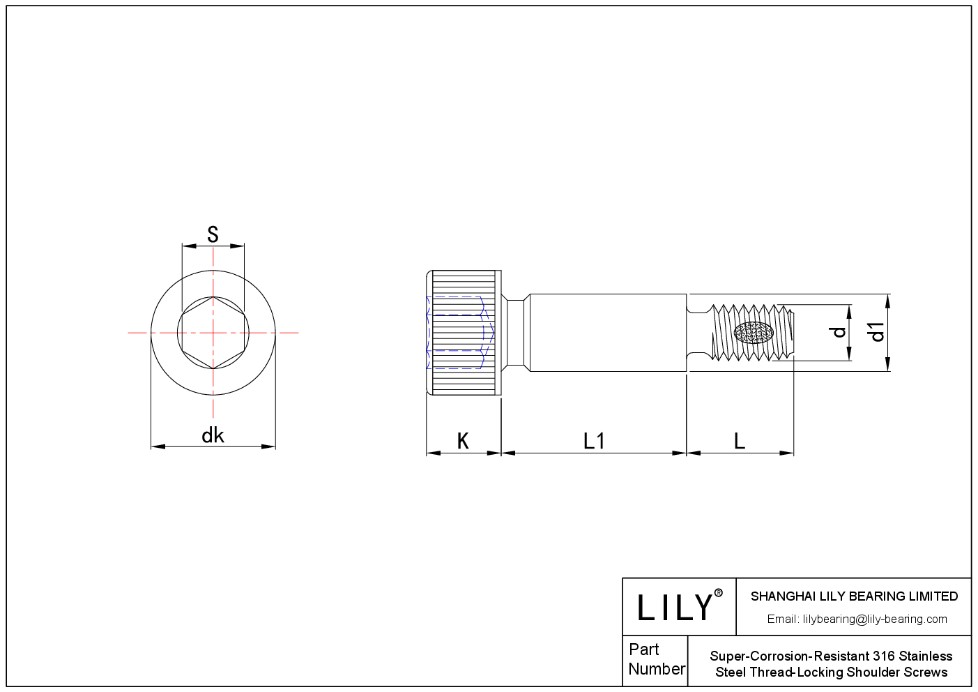 90311A148 | Super-Corrosion-Resistant 316 StainlessSteel Thread-Locking ...