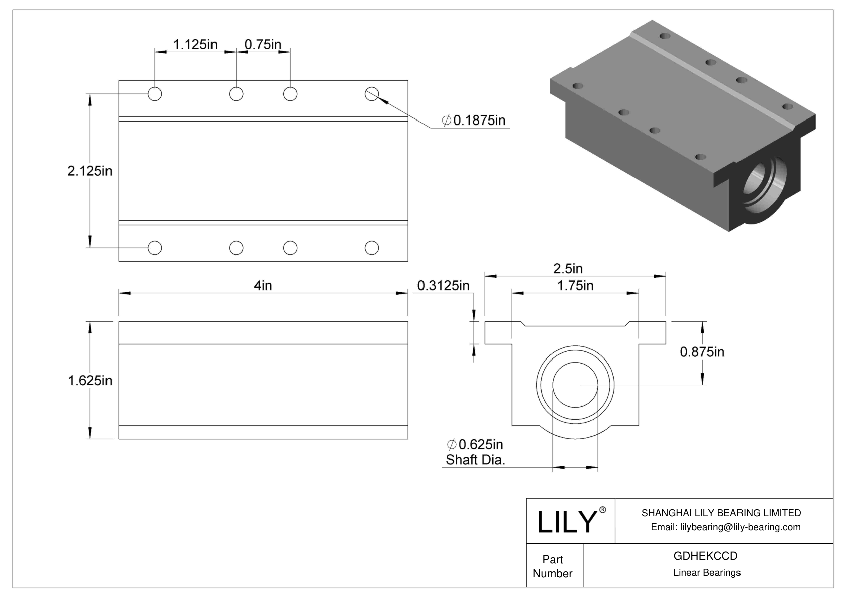 6374K223 | Common Mounted Linear Sleeve Bearings | LILY Bearing