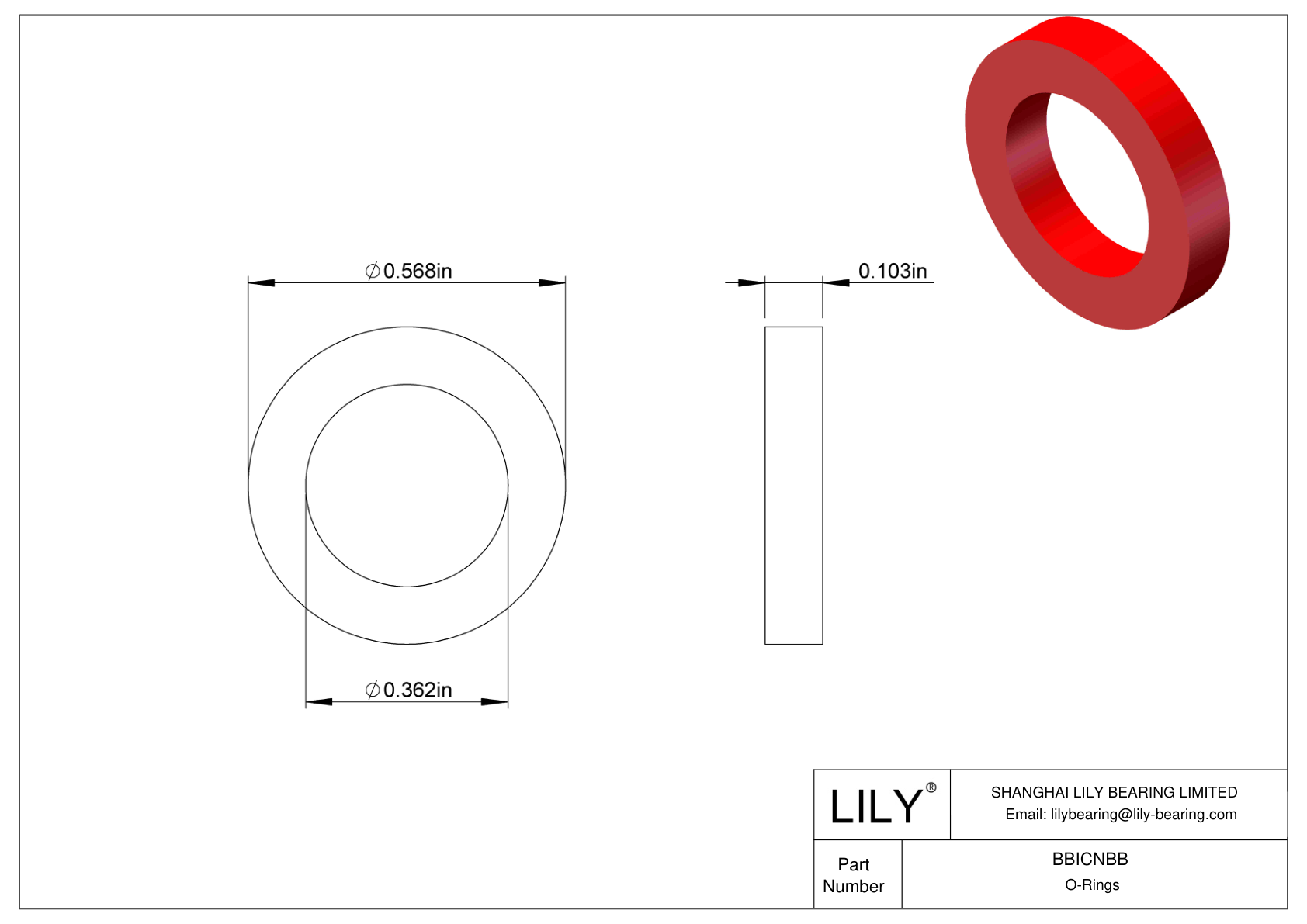 1182N11 | High Temperature O-Rings Square | LILY Bearing