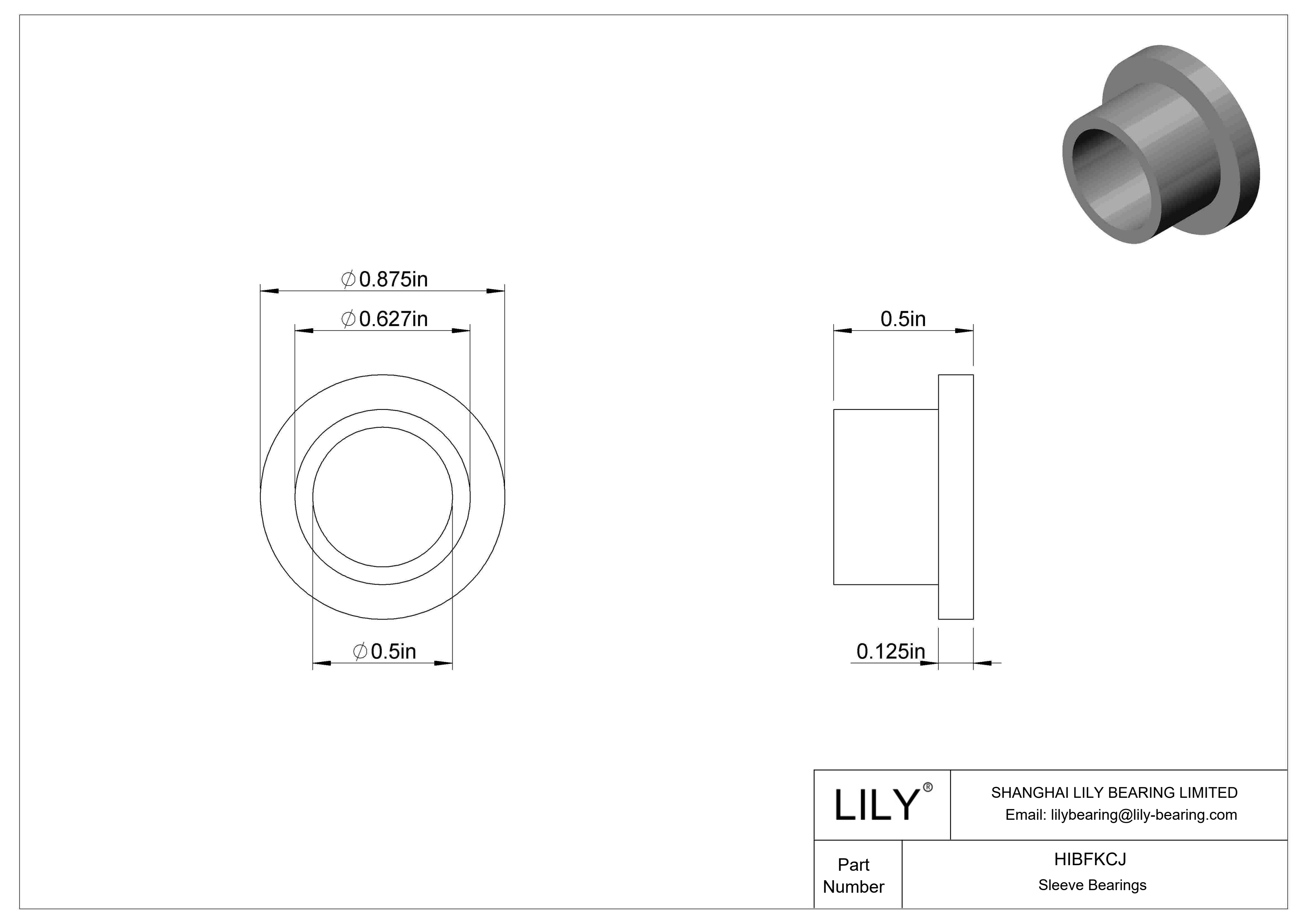 7815K29 | Multipurpose Flanged Sleeve Bearings | LILY Bearing