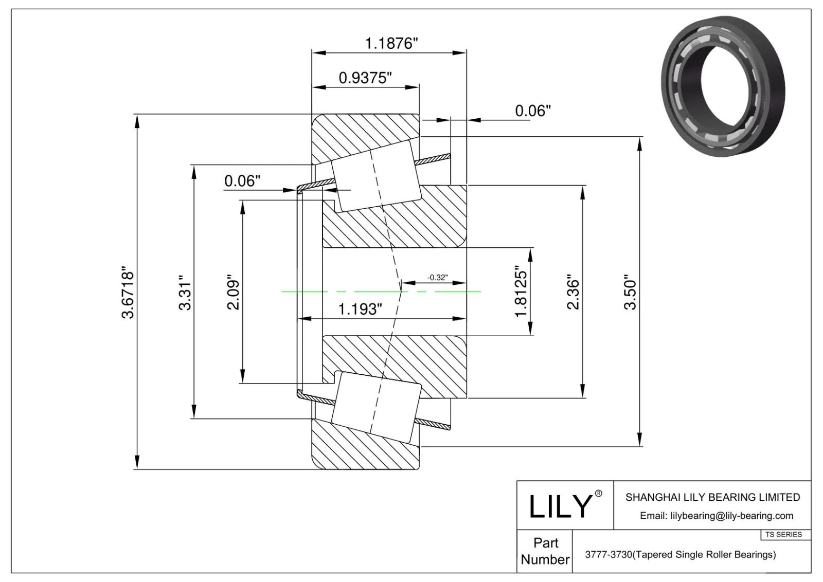 3777-3730 | TS (Single Row Tapered Roller Bearings) (Imperial) - Timken ...