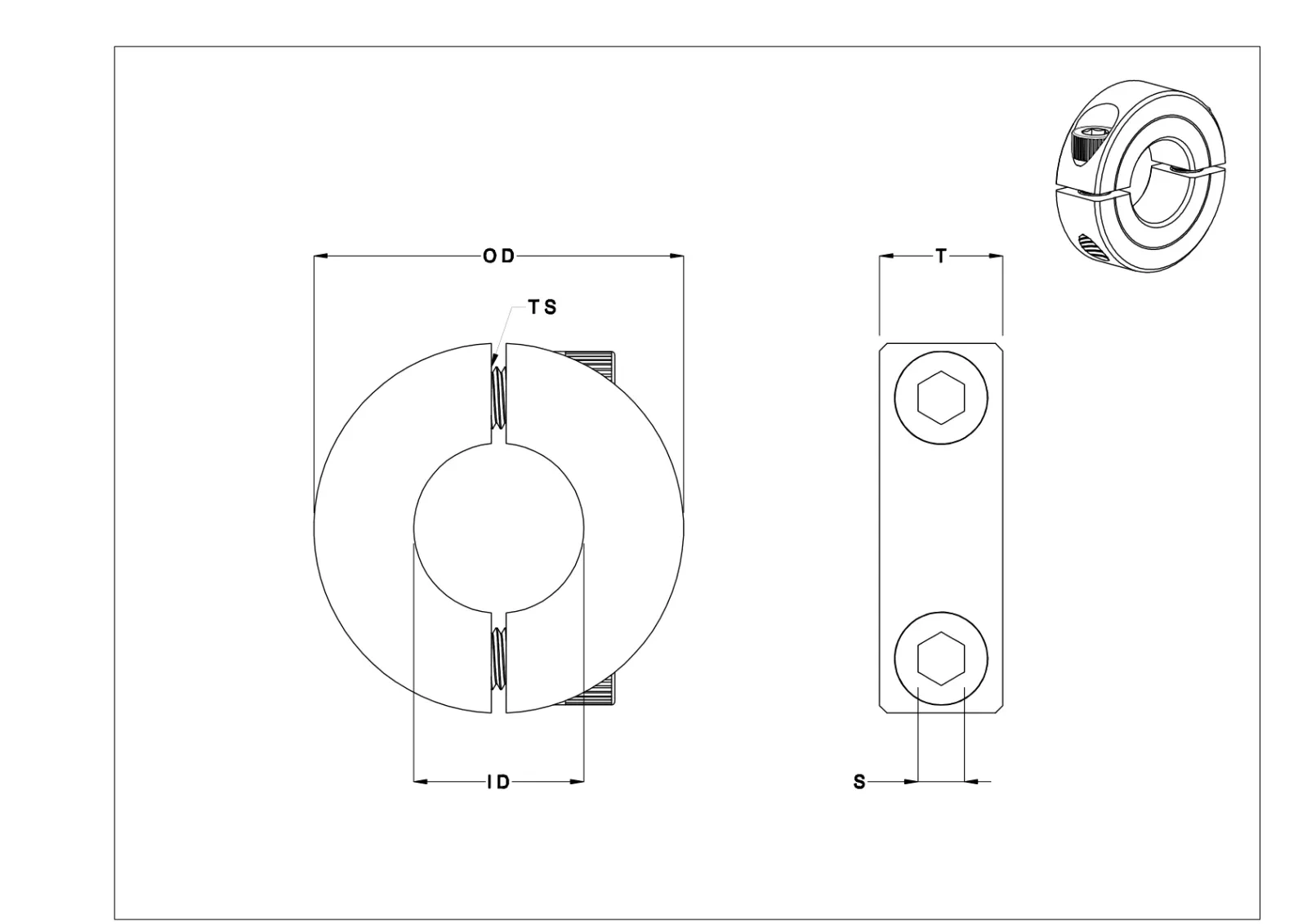 4113N13 | Steel Clamping Two-Piece Pipe Collars | LILY Bearing