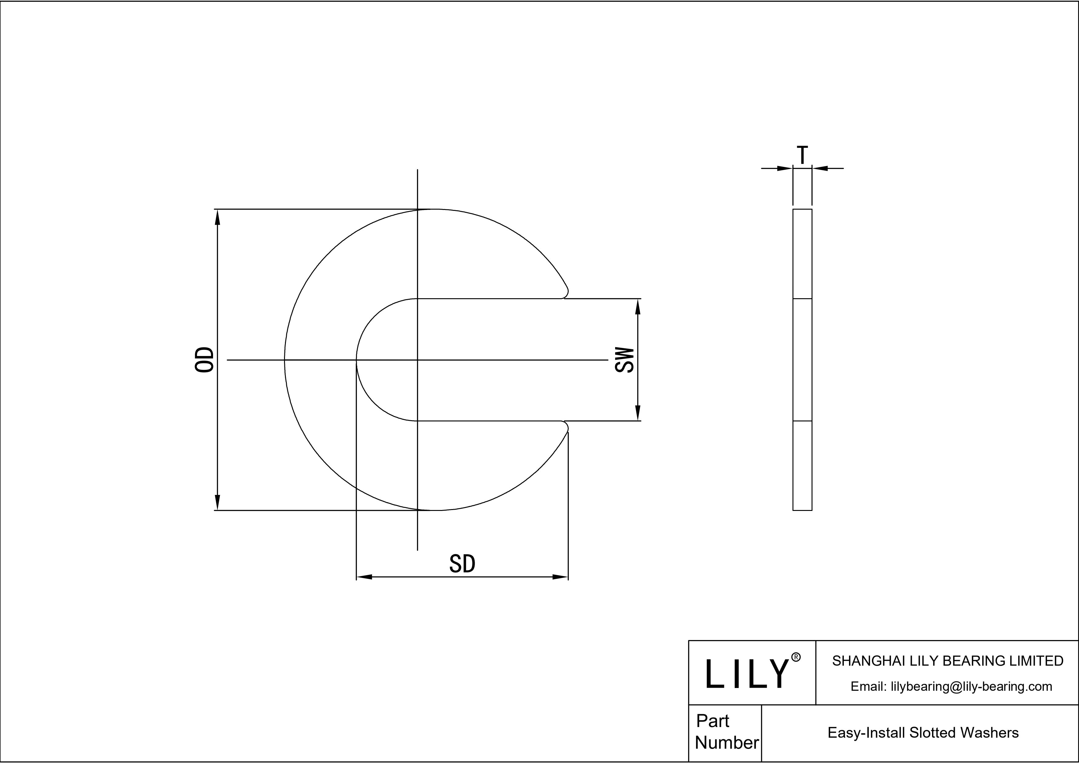90339A203 | Easy-Install Slotted Washers | LILY Bearing