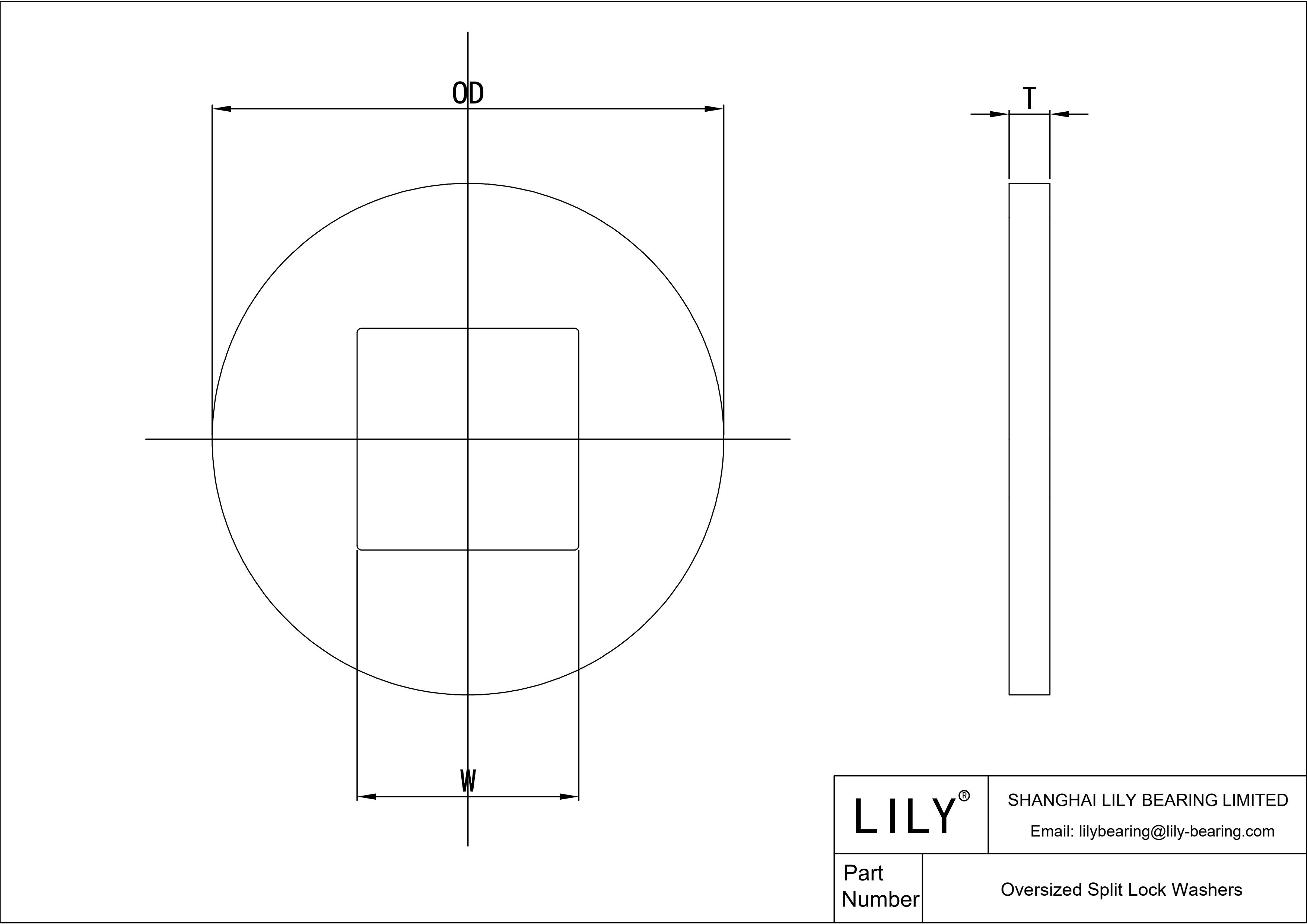 91007A636 | Oversized Split Lock Washers | LILY Bearing